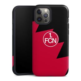 DeinDesign iPhone 12 Pro Max Handy Panzer Handyh&uuml;lle robuste Outdoor H&uuml;lle Schutzh&uuml;lle gl&auml;nzend Merchandise 1. Fcn 1. Fc N&uuml;rnberg Tough Case