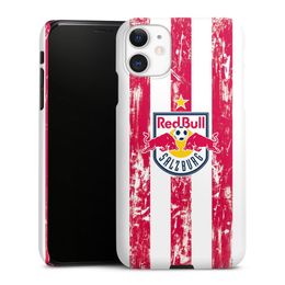 DeinDesign iPhone 11 Handy Premium Case Smartphone Handyh&uuml;lle Schutzh&uuml;lle matt Stripes Fc Red Bull Salzburg Official Licensed Product Premium Case