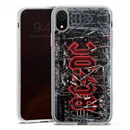 DeinDesign iPhone Xr Handy Silikon H&uuml;lle Case transparent Handyh&uuml;lle Merchandise Acdc Official Licensed Product Silikon Case
