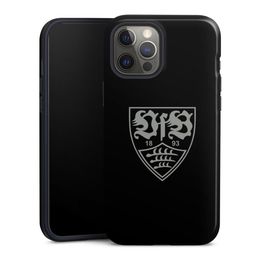 DeinDesign iPhone 12 Pro Max Handy Panzer Handyh&uuml;lle robuste Outdoor H&uuml;lle Schutzh&uuml;lle gl&auml;nzend Official Licensed Product Vfb Stuttgart Logo Tough Case