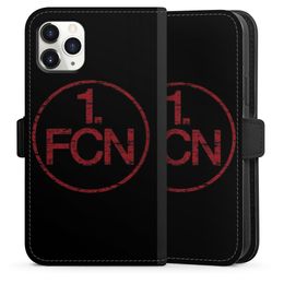 DeinDesign iPhone 11 Pro Handy Klapph&uuml;lle Handyh&uuml;lle aus Kunst Leder schwarz Flip Case Merchandise Sideflip mit Lasche