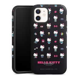 DeinDesign iPhone 12 mini Handy Panzer Handyh&uuml;lle robuste Outdoor H&uuml;lle Schutzh&uuml;lle matt Kindheit Merchandise Hello Kitty Tough Case