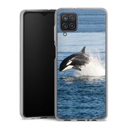 DeinDesign Galaxy A12 Handy Silikon H&uuml;lle Case transparent Handyh&uuml;lle Orca Ocean Wale Silikon Case