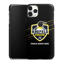 DeinDesign iPhone 11 Pro Max Handy Premium Case Smartphone Handyh&uuml;lle Schutzh&uuml;lle gl&auml;nzend Ice Hockey Sports Krefeld Pinguine Premium Case
