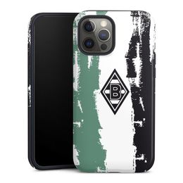 DeinDesign iPhone 12 Pro Max Handy Panzer Handyh&uuml;lle robuste Outdoor H&uuml;lle Schutzh&uuml;lle gl&auml;nzend Borussia M&ouml;nchengladbach Official Licensed Product Coat Of Arms 
