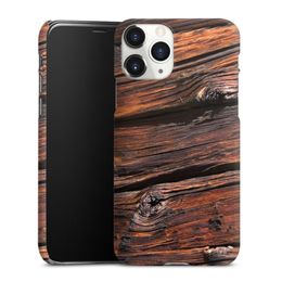 DeinDesign iPhone 11 Pro Handy Premium Case Smartphone Handyh&uuml;lle Schutzh&uuml;lle matt Wood Beams Wooden Look Premium Case