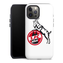 DeinDesign iPhone 12 Pro Max Handy Panzer Handyh&uuml;lle robuste Outdoor H&uuml;lle Schutzh&uuml;lle gl&auml;nzend Official Licensed Product Coat Of Arms 1. Fc K&ouml;ln Tough Case