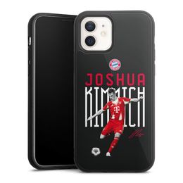 DeinDesign iPhone 12 Handy Gallery Case Handyh&uuml;lle 9H Geh&auml;rtetes Glas R&uuml;ckseite H&uuml;lle Official Licensed Product Kimmich Fc Bayern M&uuml;nchen Gallery Case