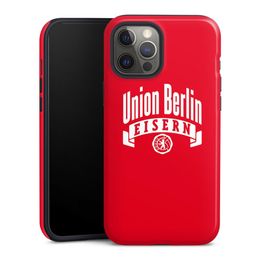 DeinDesign iPhone 12 Pro Max Handy Panzer Handyh&uuml;lle robuste Outdoor H&uuml;lle Schutzh&uuml;lle gl&auml;nzend 1. Fc Union Berlin Official Licensed Product Fcu Tough Case