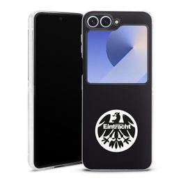 DeinDesign Galaxy Z Flip 6 Handy Hard Case Schutzh&uuml;lle transparent Smartphone Handy H&uuml;lle Eintracht Frankfurt Logo Eagle Hard Case