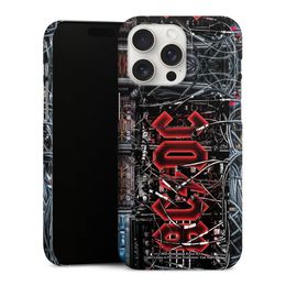 DeinDesign iPhone 15 Pro Max Handy Premium Case Smartphone Handyh&uuml;lle Schutzh&uuml;lle gl&auml;nzend Merchandise Acdc Official Licensed Product Premium Case
