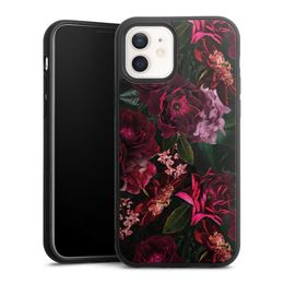 DeinDesign iPhone 12 Handy Gallery Case Handyh&uuml;lle 9H Geh&auml;rtetes Glas R&uuml;ckseite H&uuml;lle Blossom Flowers Rose Gallery Case