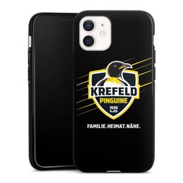 DeinDesign iPhone 12 mini Handy Silikon H&uuml;lle Case schwarz Handyh&uuml;lle Sports Krefeld Pinguine Ice Hockey