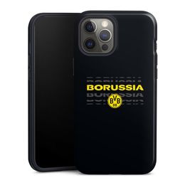 DeinDesign iPhone 12 Pro Max Handy Panzer Handyh&uuml;lle robuste Outdoor H&uuml;lle Schutzh&uuml;lle gl&auml;nzend Official Licensed Product Bvb Borussia Dortmund Tough Case