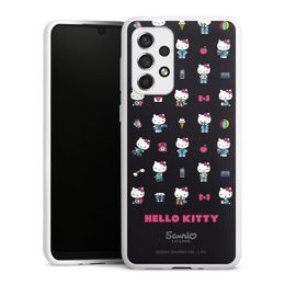 DeinDesign Galaxy A33 5G Handy Silikon H&uuml;lle Case wei&szlig; Handyh&uuml;lle Kindheit Merchandise Hello Kitty Silikon Case