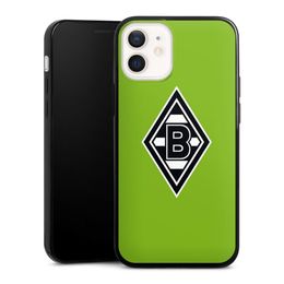 DeinDesign iPhone 12 mini Handy Slim Case extra d&uuml;nn Silikon Handyh&uuml;lle schwarz H&uuml;lle Borussia M&ouml;nchengladbach Soccer Gladbach Silikon Slim Case
