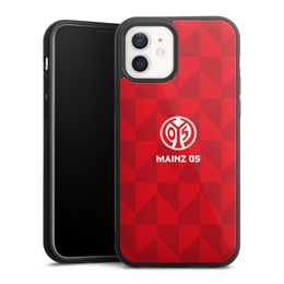 DeinDesign iPhone 12 Handy Gallery Case Handyh&uuml;lle 9H Geh&auml;rtetes Glas R&uuml;ckseite H&uuml;lle Mainz 05 Official Licensed Product Merchandise Gallery Case