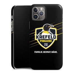 DeinDesign iPhone 12 Pro Handy Premium Case Smartphone Handyh&uuml;lle Schutzh&uuml;lle gl&auml;nzend Sports Krefeld Pinguine Ice Hockey Premium Case
