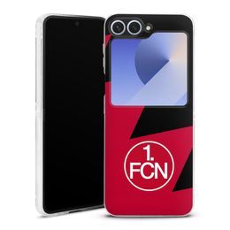 DeinDesign Galaxy Z Flip 7 FE Handy Hard Case Schutzh&uuml;lle transparent Smartphone Handy H&uuml;lle 1. Fc N&uuml;rnberg Merchandise 1. Fcn Hard Case