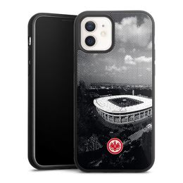DeinDesign iPhone 12 Handy Gallery Case Handyh&uuml;lle 9H Geh&auml;rtetes Glas R&uuml;ckseite H&uuml;lle Eintracht Frankfurt Sge Stadium Gallery Case