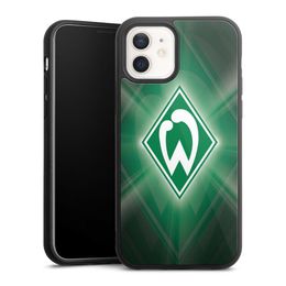 DeinDesign iPhone 12 Handy Gallery Case Handyh&uuml;lle 9H Geh&auml;rtetes Glas R&uuml;ckseite H&uuml;lle Sv Werder Bremen Official Licensed Product Coat Of Arms Gallery Case