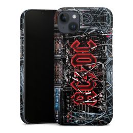 DeinDesign iPhone 14 Plus Handy Premium Case Smartphone Handyh&uuml;lle Schutzh&uuml;lle gl&auml;nzend Merchandise Acdc Official Licensed Product Premium Case