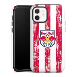 DeinDesign iPhone 12 mini Handy Panzer Handyh&uuml;lle robuste Outdoor H&uuml;lle Schutzh&uuml;lle gl&auml;nzend Stripes Fc Red Bull Salzburg Official Licensed Product Tough Case