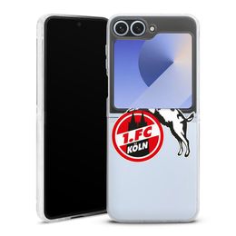 DeinDesign Galaxy Z Flip 6 Handy Hard Case Schutzh&uuml;lle transparent Smartphone Handy H&uuml;lle Transparent 1. Fc K&ouml;ln Logo Hard Case