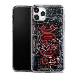DeinDesign iPhone 11 Pro Handy Slim Case Silikon Handyh&uuml;lle transparent H&uuml;lle extra d&uuml;nn Merchandise Acdc Official Licensed Product Silikon Slim Case