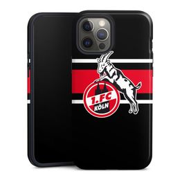 DeinDesign iPhone 12 Pro Max Handy Panzer Handyh&uuml;lle robuste Outdoor H&uuml;lle Schutzh&uuml;lle gl&auml;nzend Official Licensed Product 1. Fc K&ouml;ln Logo Tough Case