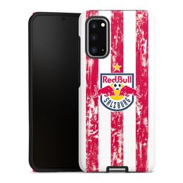 DeinDesign Galaxy S20 Handy Panzer Handyh&uuml;lle robuste Outdoor H&uuml;lle Schutzh&uuml;lle matt Stripes Fc Red Bull Salzburg Official Licensed Product Tough Case