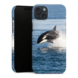 DeinDesign iPhone 15 Plus Handy Premium Case Smartphone Handyh&uuml;lle Schutzh&uuml;lle matt Orca Ocean Wale Premium Case
