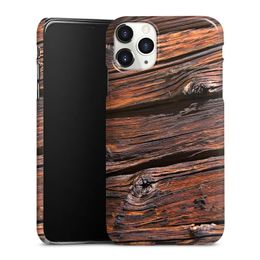 DeinDesign iPhone 11 Pro Max Handy Premium Case Smartphone Handyh&uuml;lle Schutzh&uuml;lle gl&auml;nzend Wood Beams Wooden Look Premium Case