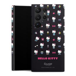 DeinDesign Galaxy S23 Ultra Handy Premium Case Smartphone Handyh&uuml;lle Schutzh&uuml;lle matt Kindheit Merchandise Hello Kitty Premium Case