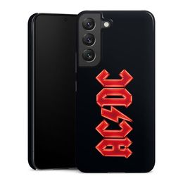 DeinDesign Galaxy S22 Handy Premium Case Smartphone Handyh&uuml;lle Schutzh&uuml;lle gl&auml;nzend Official Licensed Product Acdc Logo Premium Case