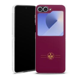 DeinDesign Galaxy Z Flip 6 Handy Hard Case Schutzh&uuml;lle transparent Smartphone Handy H&uuml;lle 1. Fc Kaiserslautern 125 Jahre Official Licensed Product Hard Case