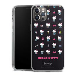 DeinDesign iPhone 12 Pro Max Handy Silikon H&uuml;lle Case transparent Handyh&uuml;lle Kindheit Merchandise Hello Kitty Silikon Case