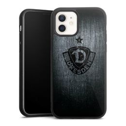 DeinDesign iPhone 12 Handy Gallery Case Handyh&uuml;lle 9H Geh&auml;rtetes Glas R&uuml;ckseite H&uuml;lle Sg Dynamo Dresden Official Licensed Product Vintage Gallery Case