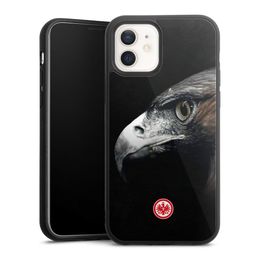 DeinDesign iPhone 12 Handy Gallery Case Handyh&uuml;lle 9H Geh&auml;rtetes Glas R&uuml;ckseite H&uuml;lle European Cup Official Licensed Product Eintracht Frankfurt Gallery Case
