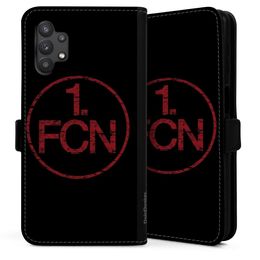 DeinDesign Galaxy A32 5G Handy Klapph&uuml;lle Handyh&uuml;lle aus Kunst Leder schwarz Flip Case Merchandise Sideflip mit langer Lasche