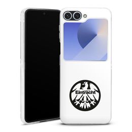 DeinDesign Galaxy Z Flip 6 Handy Hard Case Schutzh&uuml;lle transparent Smartphone Handy H&uuml;lle Eintracht Frankfurt Logo Eagle Hard Case