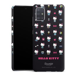 DeinDesign Galaxy A51 Handy Premium Case Smartphone Handyh&uuml;lle Schutzh&uuml;lle gl&auml;nzend Kindheit Merchandise Hello Kitty Premium Case
