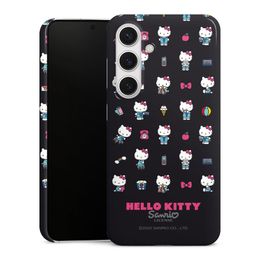 DeinDesign Galaxy S24 Handy Premium Case Smartphone Handyh&uuml;lle Schutzh&uuml;lle gl&auml;nzend Kindheit Merchandise Hello Kitty Premium Case