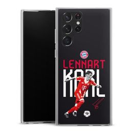 DeinDesign Galaxy S22 Ultra Handy Silikon H&uuml;lle Case transparent Handyh&uuml;lle Official Licensed Product Fcb Lennart Karl Silikon Case