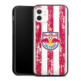 DeinDesign iPhone 12 mini Handy Premium Silikon H&uuml;lle Handyh&uuml;lle schwarz Case Stripes Fc Red Bull Salzburg Official Licensed Product Silikon Premium Case