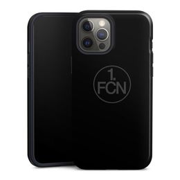 DeinDesign iPhone 12 Pro Max Handy Panzer Handyh&uuml;lle robuste Outdoor H&uuml;lle Schutzh&uuml;lle gl&auml;nzend 1. Fcn 1. Fc N&uuml;rnberg Logo Tough Case