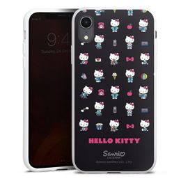 DeinDesign iPhone Xr Handy Silikon H&uuml;lle Case wei&szlig; Handyh&uuml;lle Kindheit Merchandise Hello Kitty Silikon Case