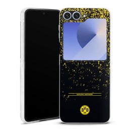 DeinDesign Galaxy Z Flip 6 Handy Hard Case Schutzh&uuml;lle transparent Smartphone Handy H&uuml;lle Bvb Borussia Dortmund Ombre Hard Case