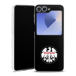 DeinDesign Galaxy Z Flip 7 FE Handy Hard Case Schutzh&uuml;lle transparent Smartphone Handy H&uuml;lle Sge Eintracht Frankfurt Official Licensed Product Hard Case