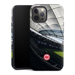 DeinDesign iPhone 12 Pro Max Handy Panzer Handyh&uuml;lle robuste Outdoor H&uuml;lle Schutzh&uuml;lle gl&auml;nzend Eintracht Frankfurt Stadium Official Licensed Product Tough Case